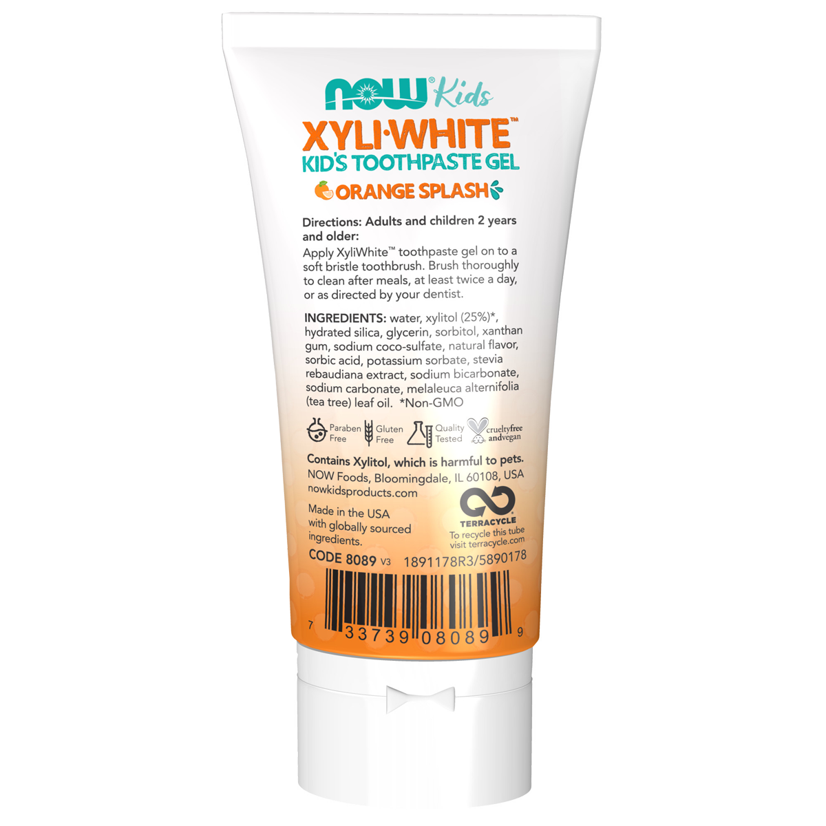 XyliWhite, Kids Toothpaste Gel Orange Splash 85g